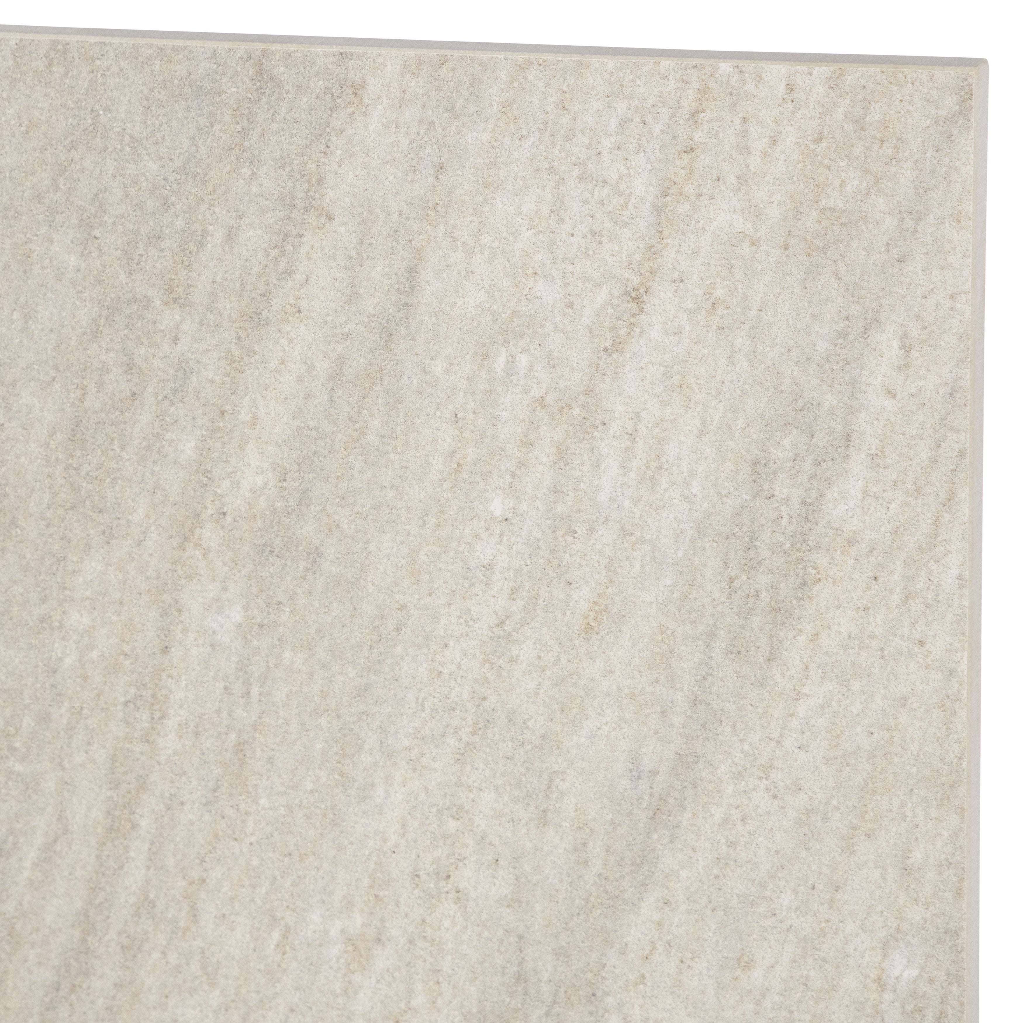 The Tile Project 24x48 Quartz Beige Matte Porcelain Tile (6x6 Sample ...