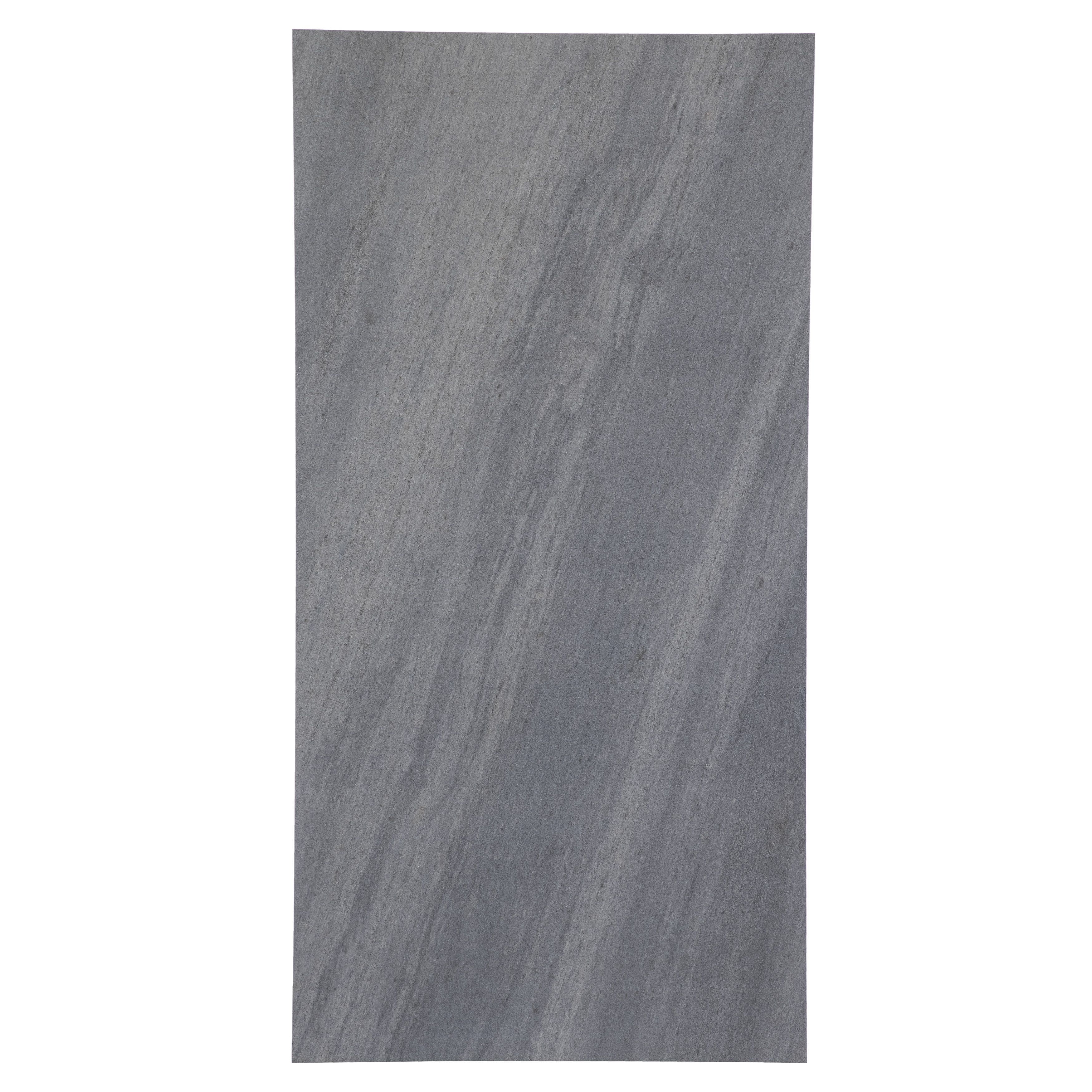 The Tile Project 24x48 Quartz Porcelain Dark Gray Matte Tile (Made In ...