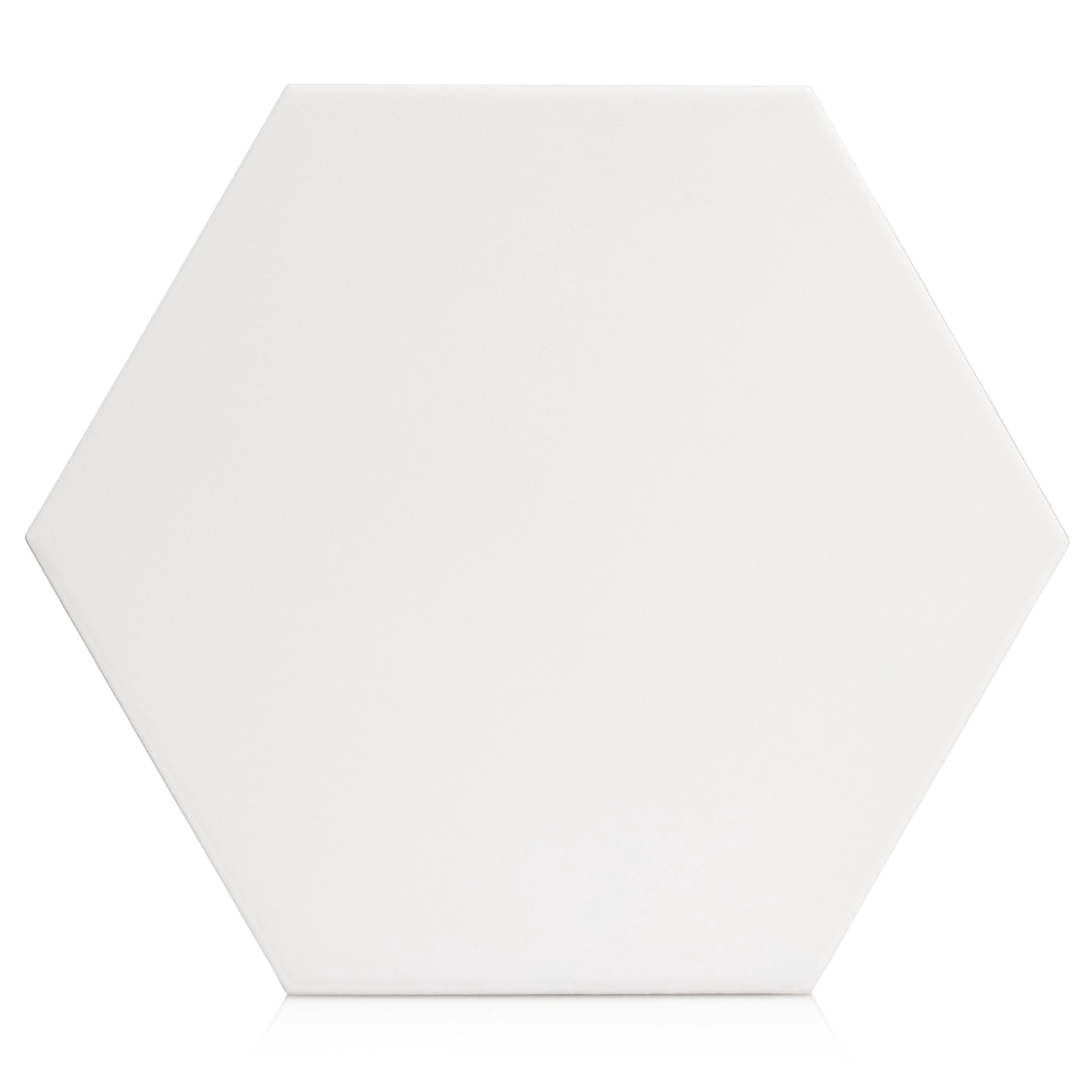 Industry Tile 7.8x9 Tribeca Hexagon White Porcelain Floor/Wall Tile (1 ...