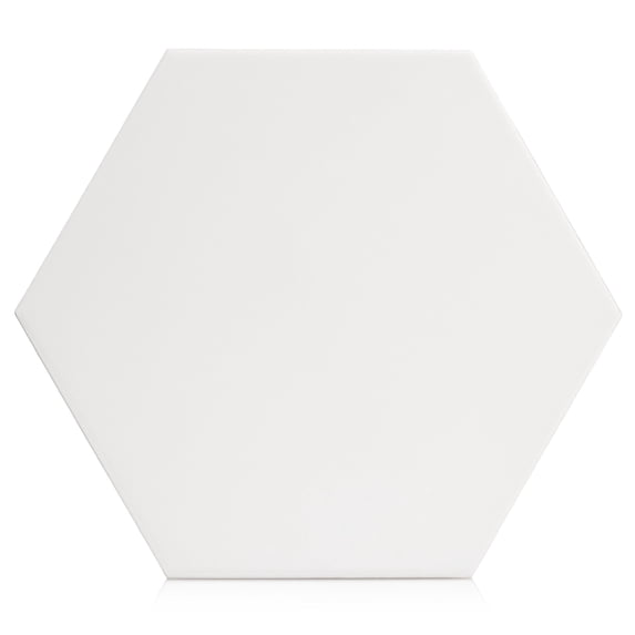 Industry Tile 7.8x9 Tribeca Hexagon White Porcelain Floor/Wall Tile (1 ...