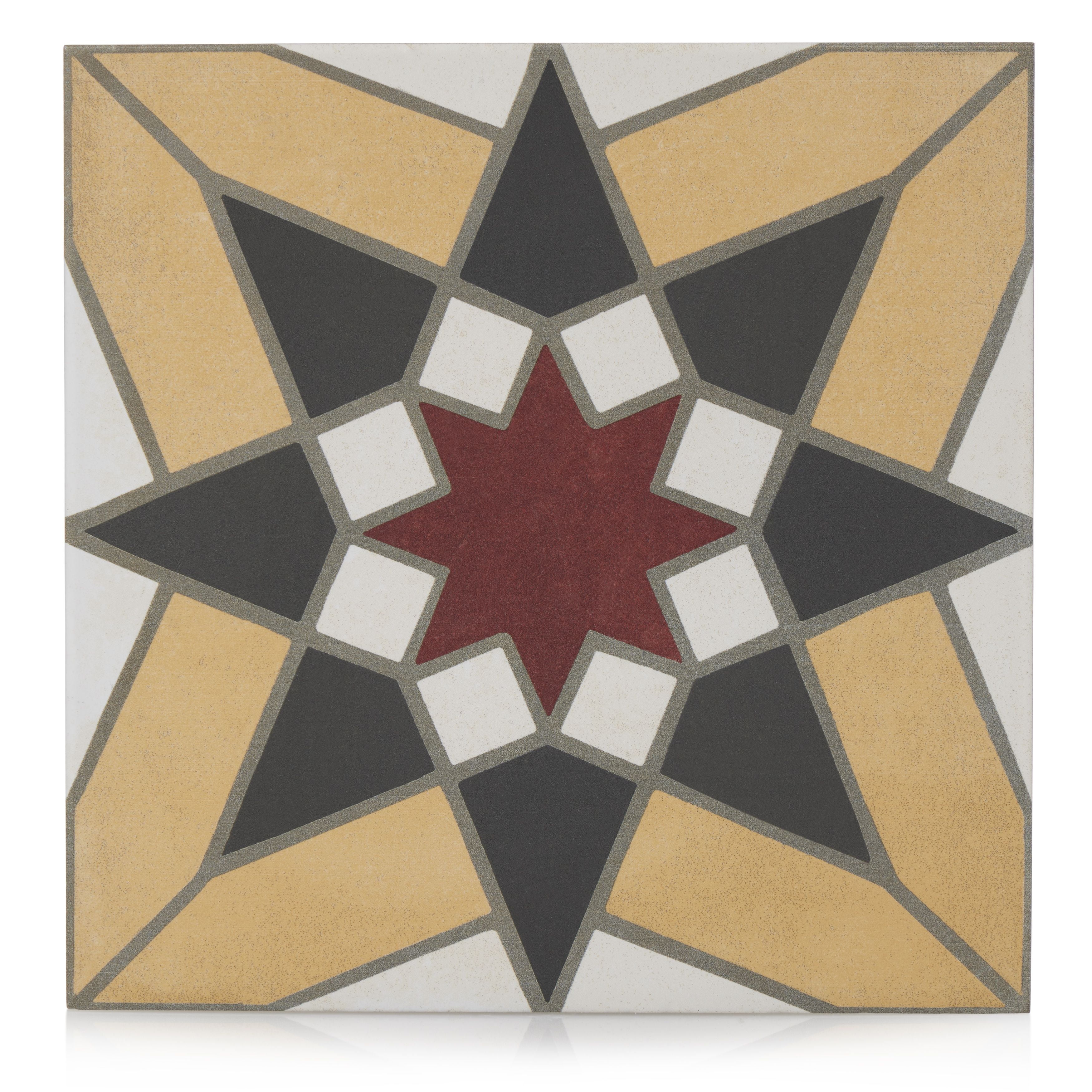 The Tile Project 8x8 Splendor Mustard Porcelain Tile (1 Sample ...