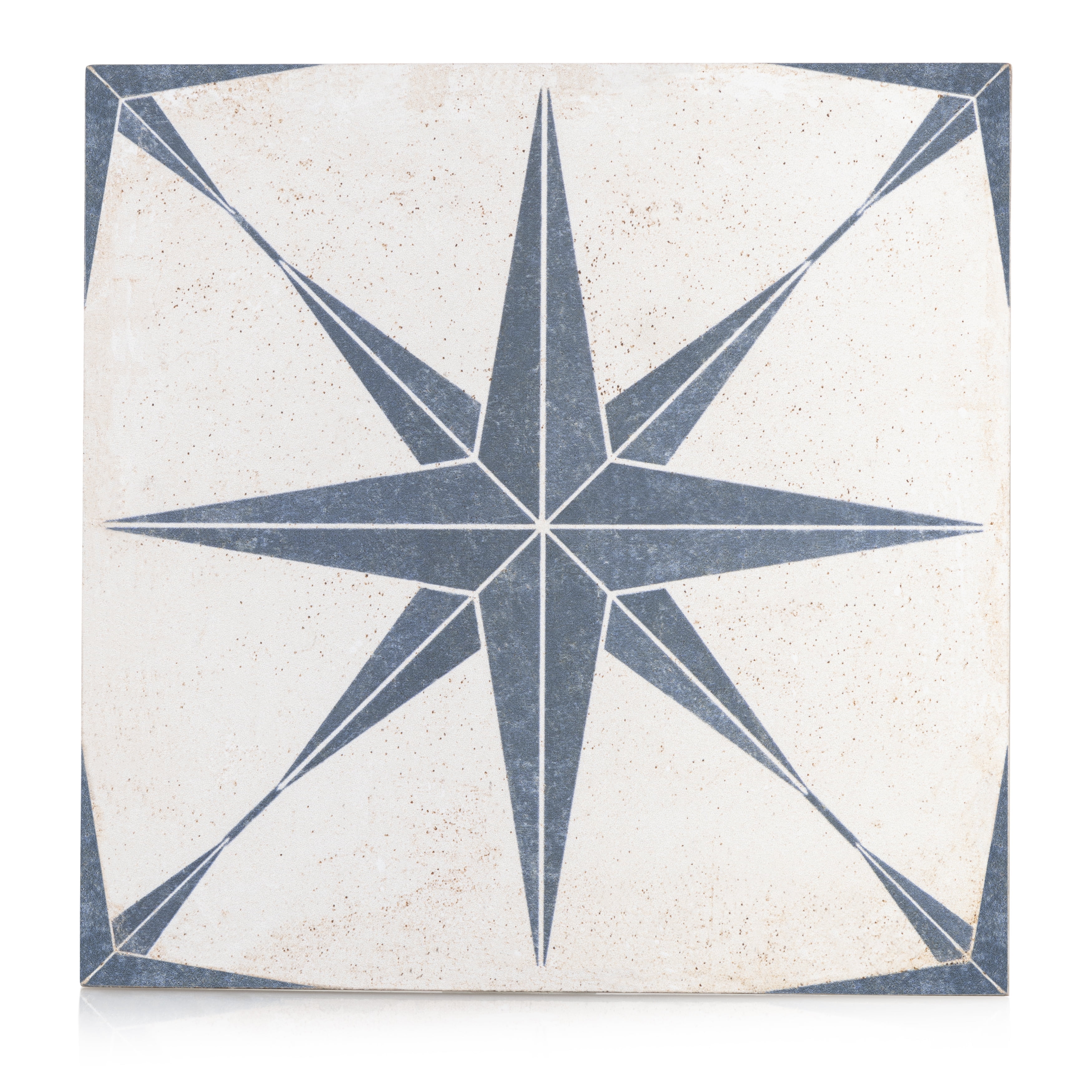 The Tile Project 9"x9" Neptune Blue Porcelain Floor and Wall Tile (20 ...