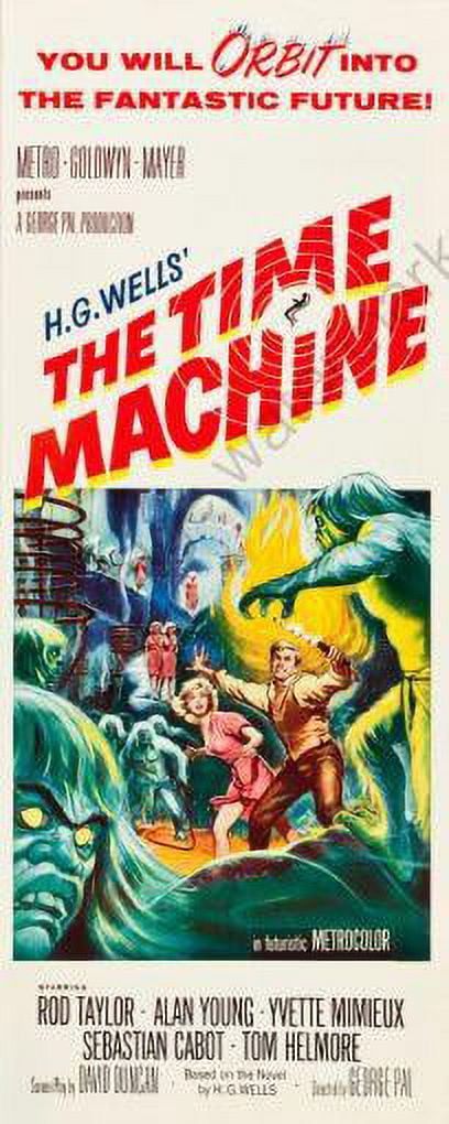 The Time Machine Movie Poster Insert 14x36 Unframed, Age: Adults AB ...