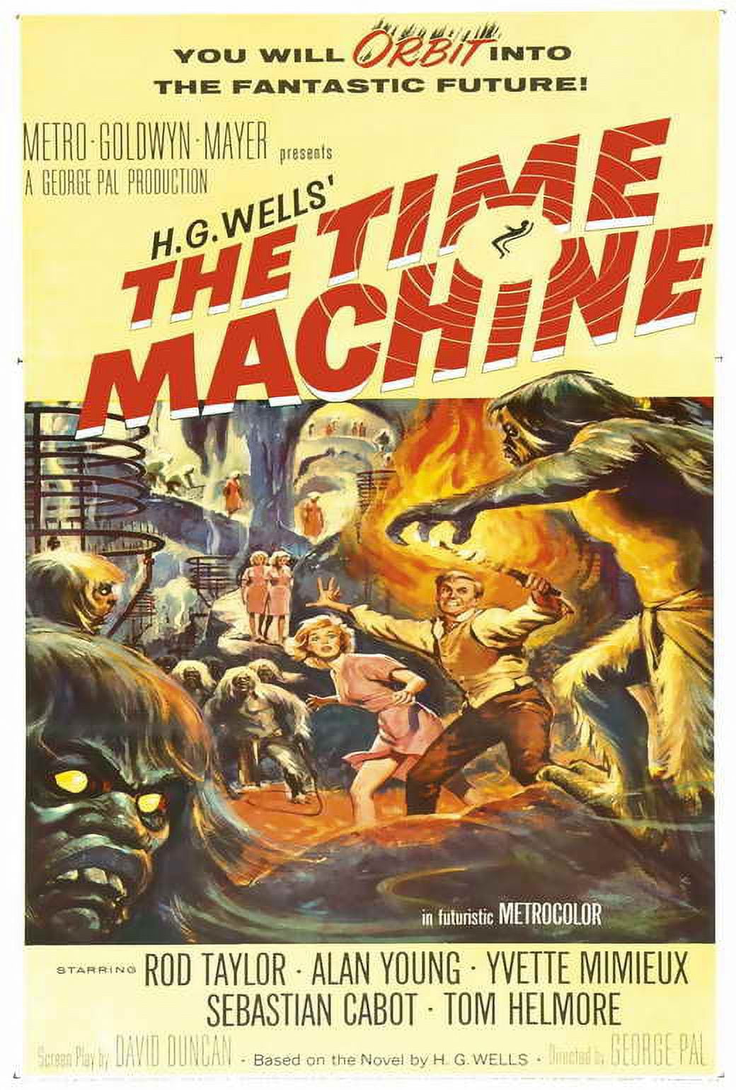 The Time Machine Poster Movie D 27 x 40 In - 69cm x 102cm Rod Taylor ...