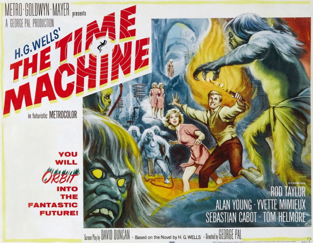 The Time Machine Yvette Mimieux Rod Taylor 1960 Movie Poster ...