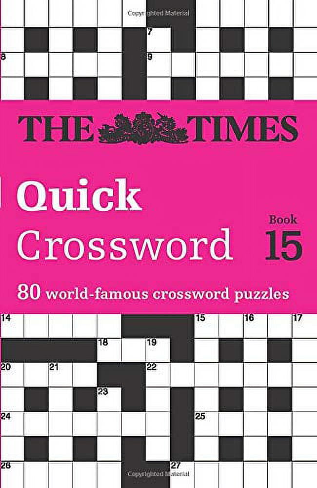 The Times Quick Crossword Book 15 - Walmart.com