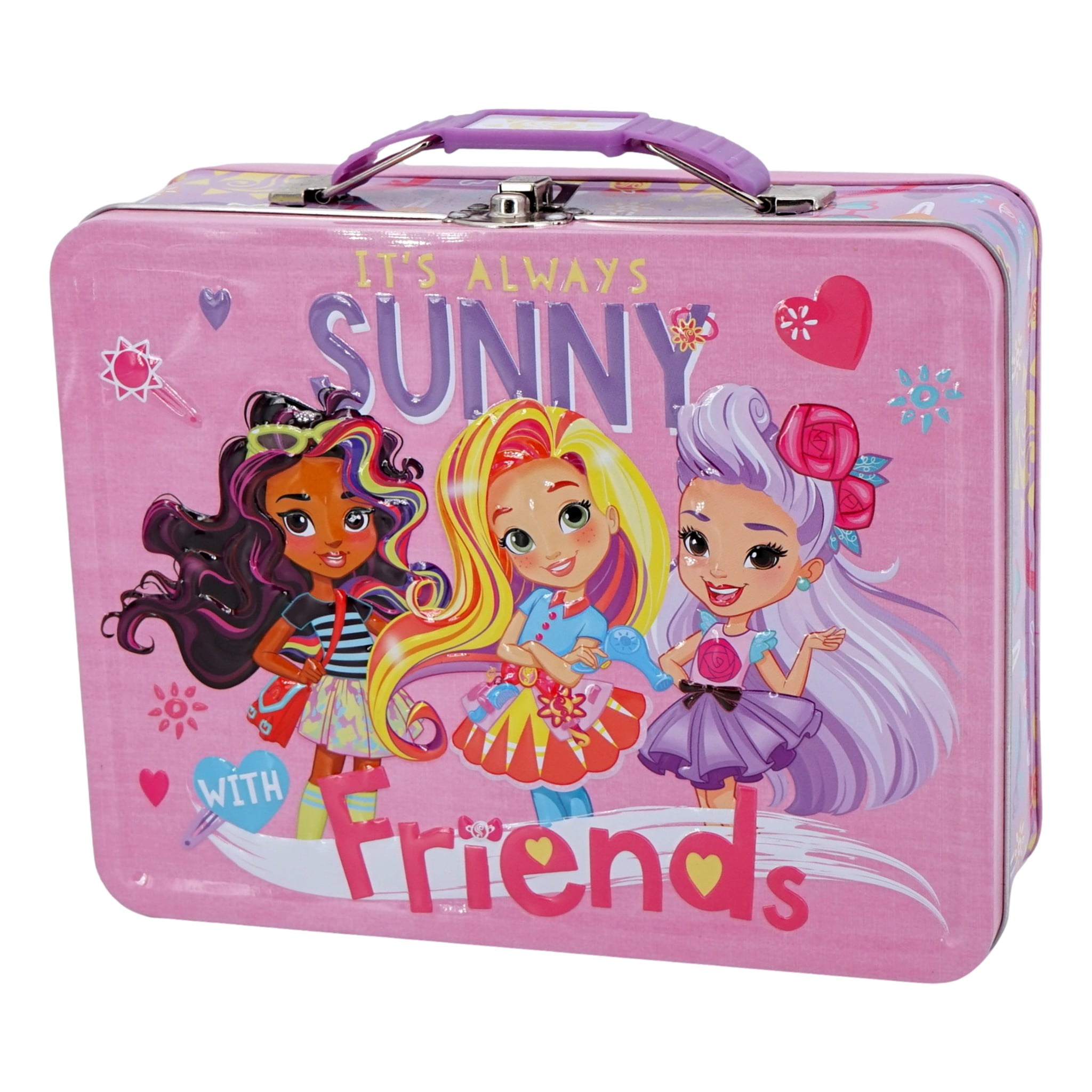 The Tin Box Company Large Carry All Tin Lunchbox (Sunny Day Friends ...