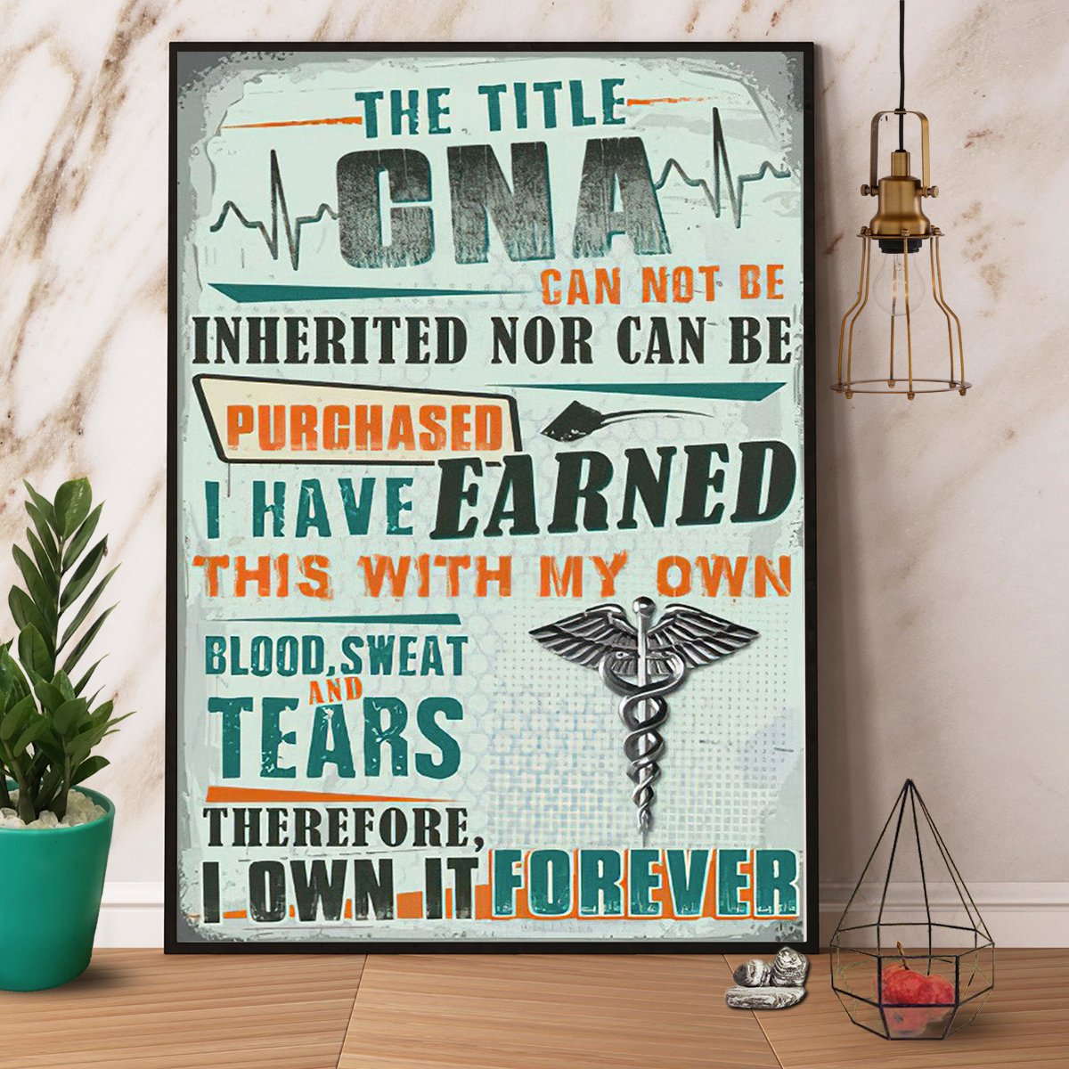 The Title Cna Can Not Be Inherited I Own It Forever Nurse Poster Matte ...