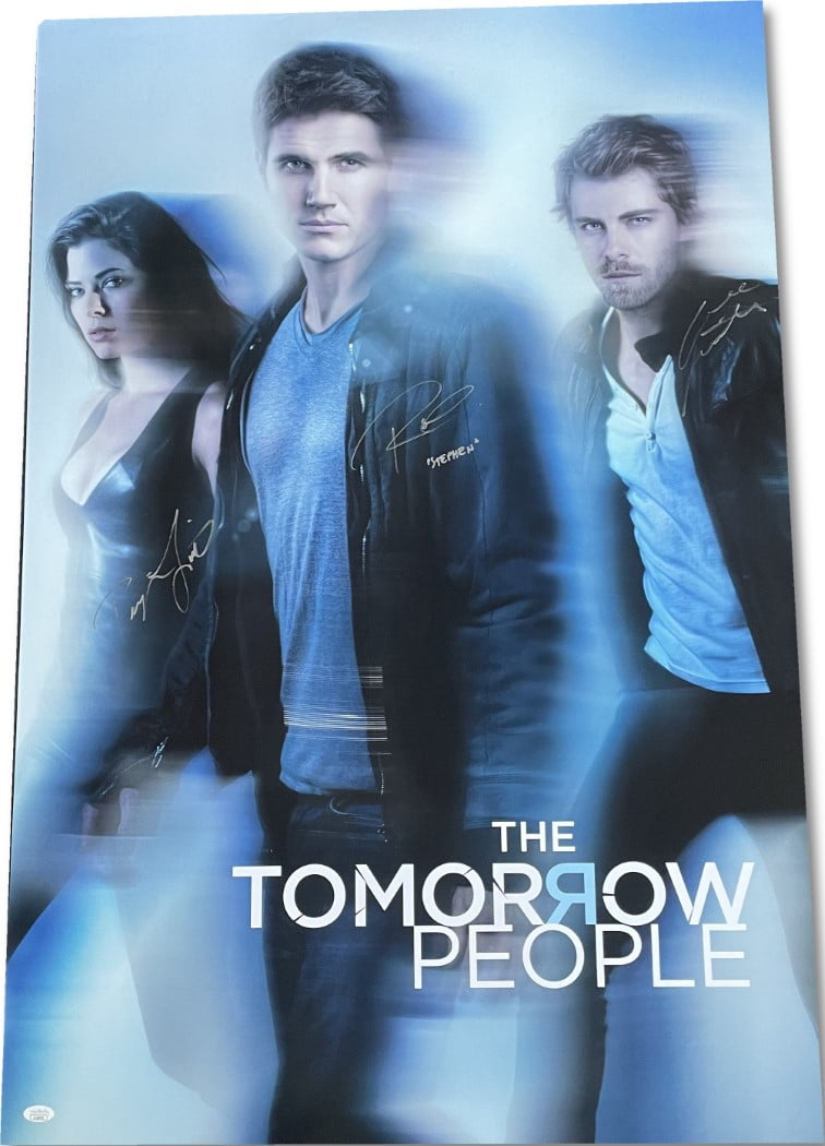 The Tomorrow People Signed Cast Autographed 27x40 Original WB Poster Robbie Amell +2 JSA ...