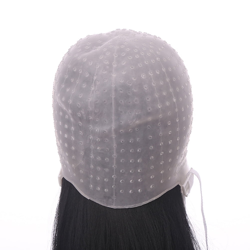 UKCOCO White Silicone Hair Frosting Cap with Punchable Holes for ...