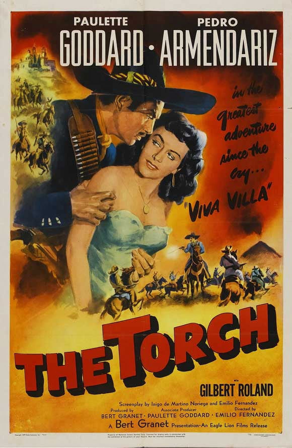 The Torch - movie POSTER (Style A) (27" x 40") (1950) - Walmart.com