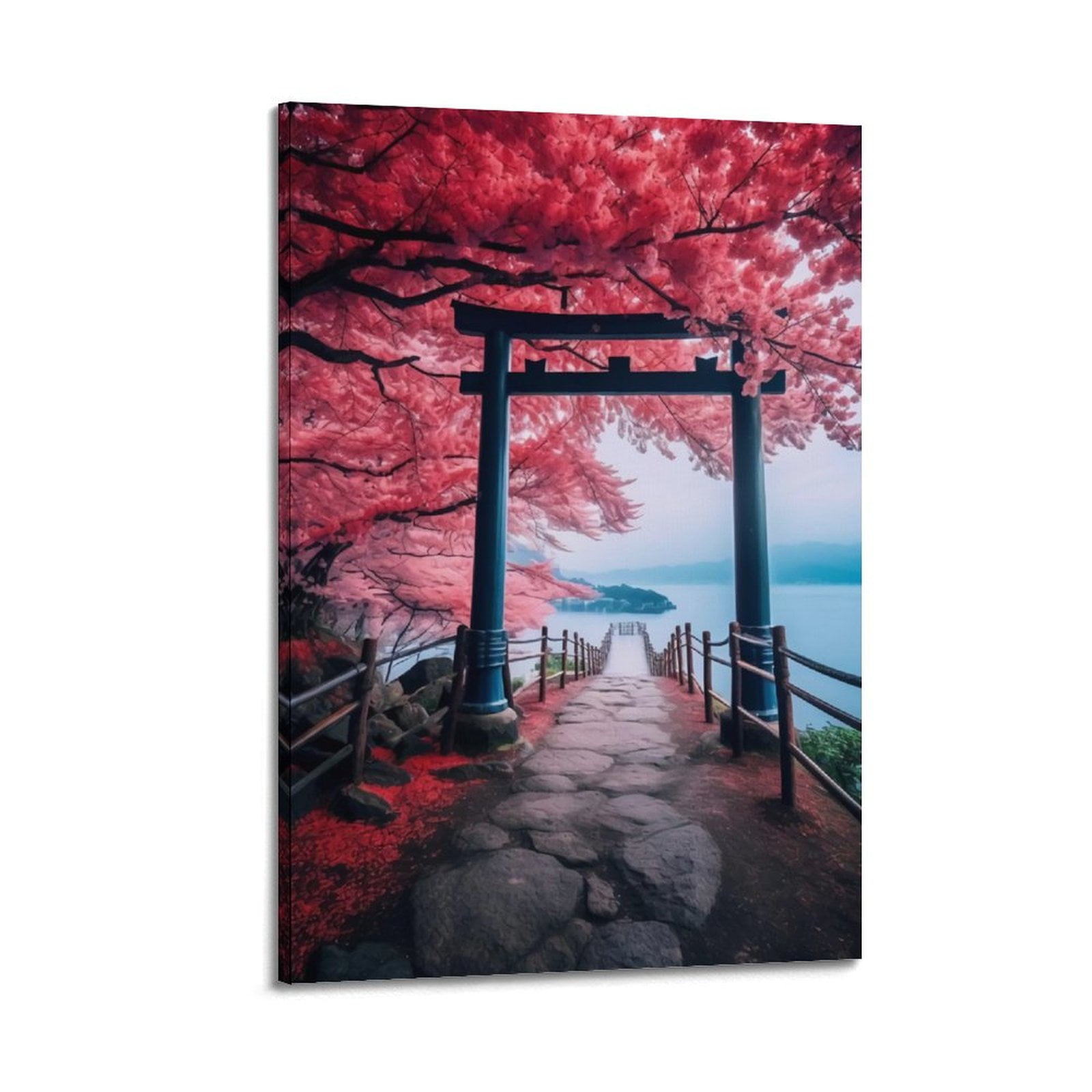 The Torii Gate of Japan Poster Wall Art Canvas Aesthetic Music And Movies Decorative Painting ...