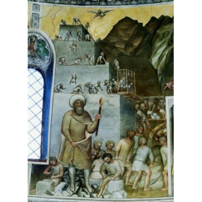 The Tower of Babel Giusto di Giovanni Menabuoi Op 1363-D1393 Italian ...