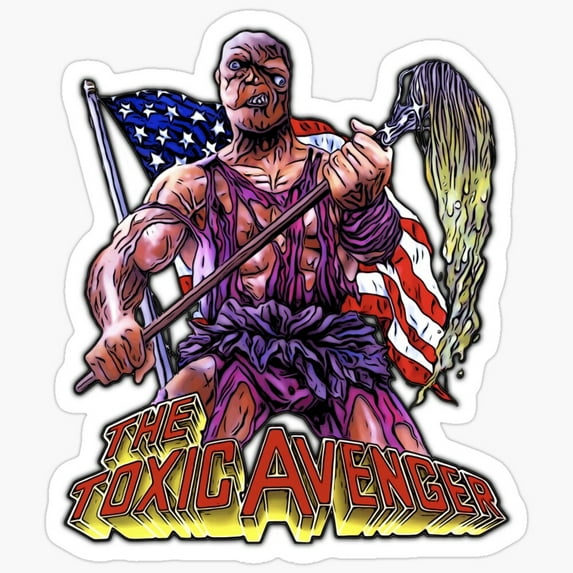 The Toxic Avenger Sticker Phone Decal Water Bottle Stickers Car Decals ...