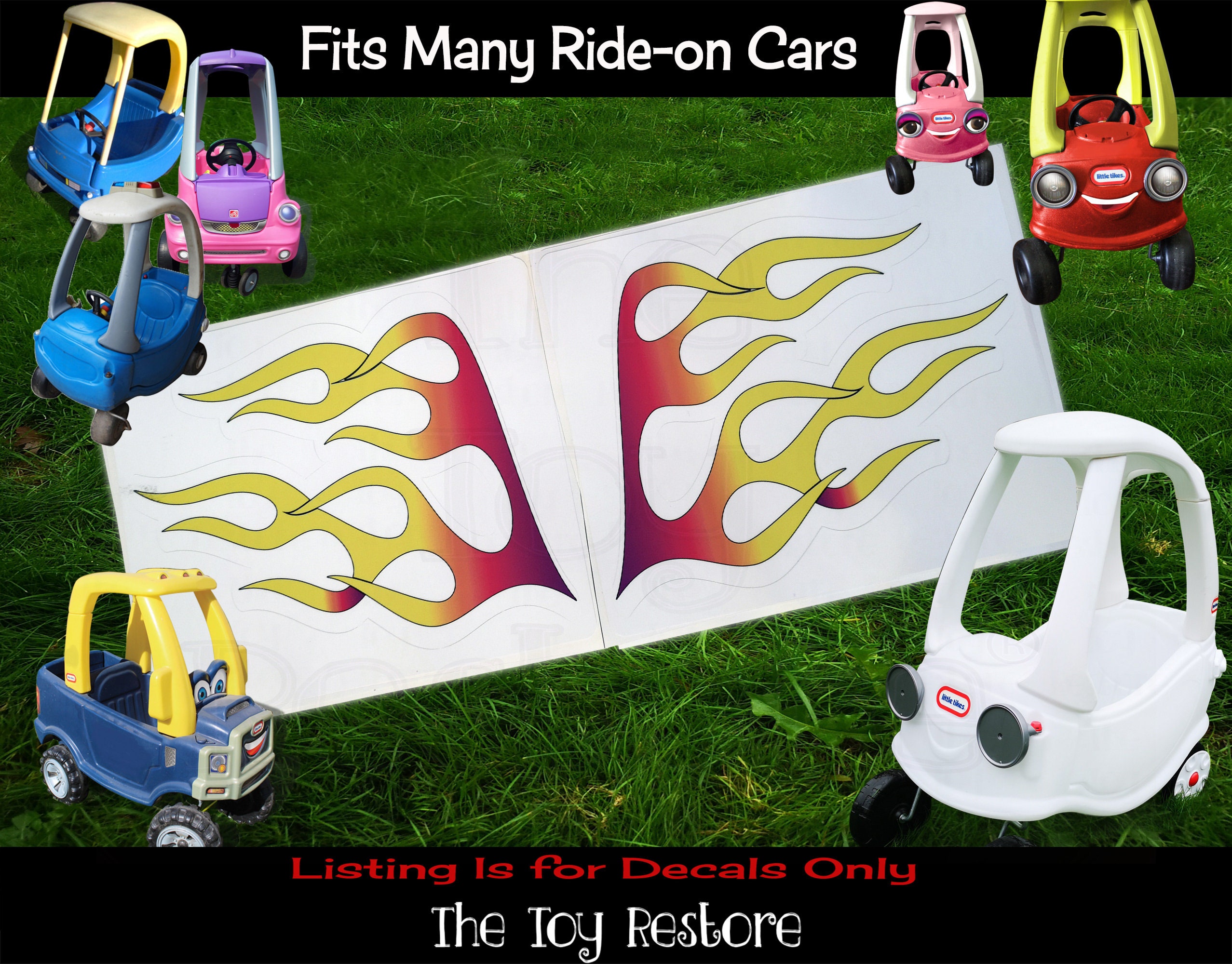 The Toy Restore Light Flame Wings For Hot Rod Colorful Custom DIY ...