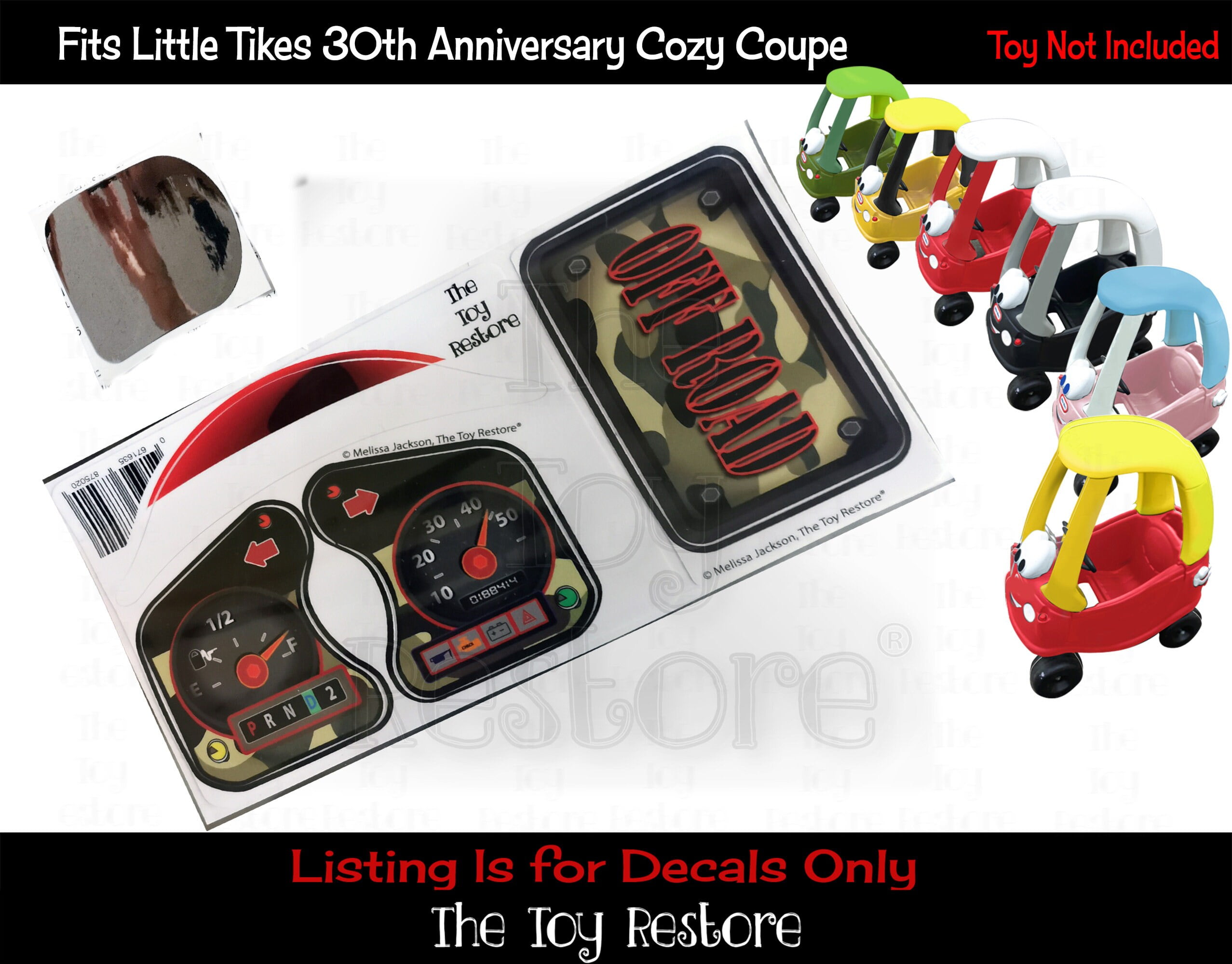 The Toy Restore Replacement Stickers Fits Little Tikes 30th Anniversary ...