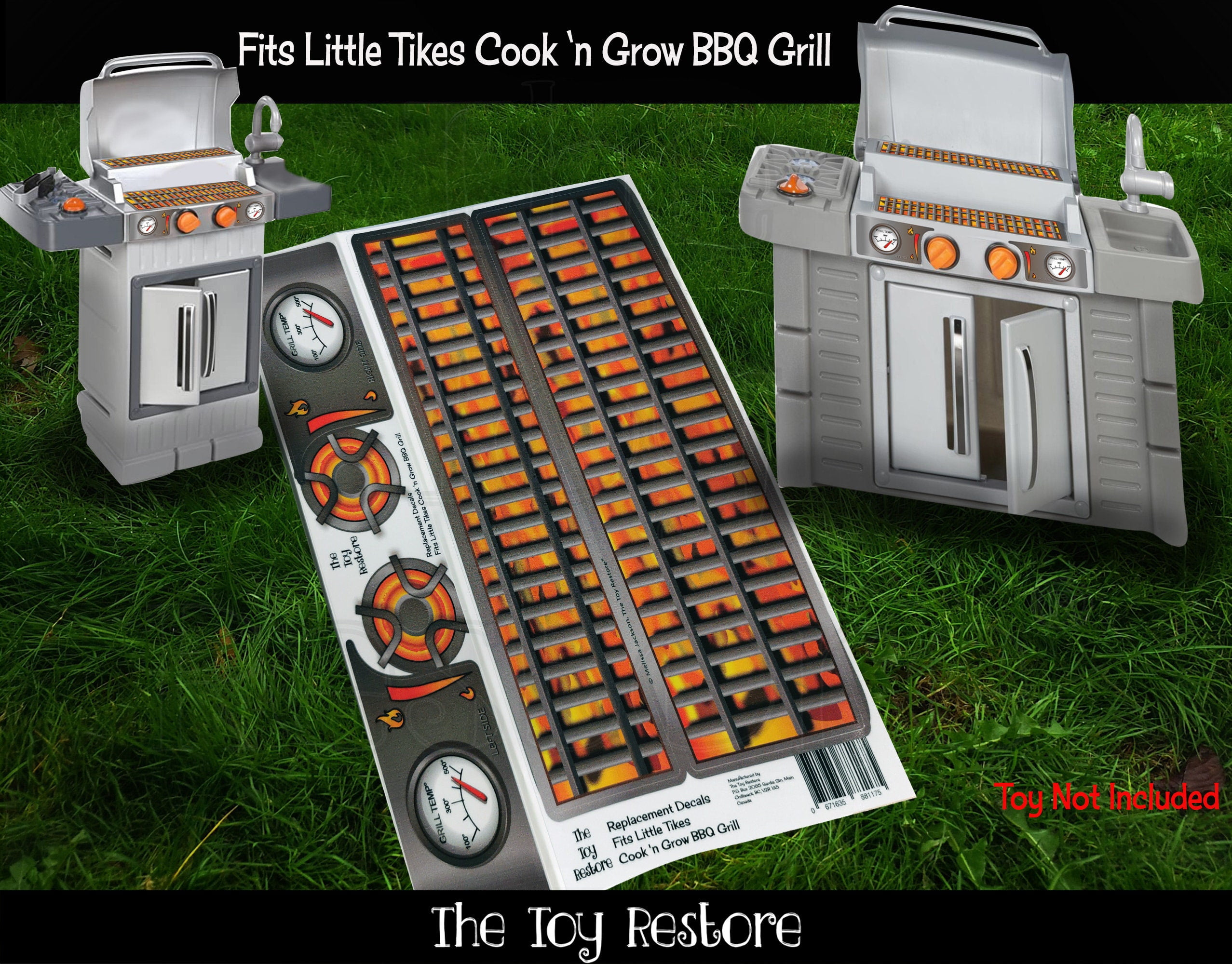 The Toy Restore Replacement Stickers Spare Decals fits Little Tikes ...