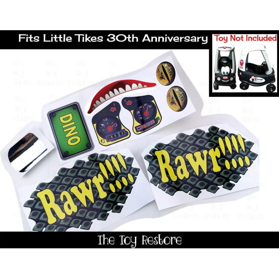 The Toy Restore Replacement Stickers fits 30th Little Tikes Dino Cozy ...