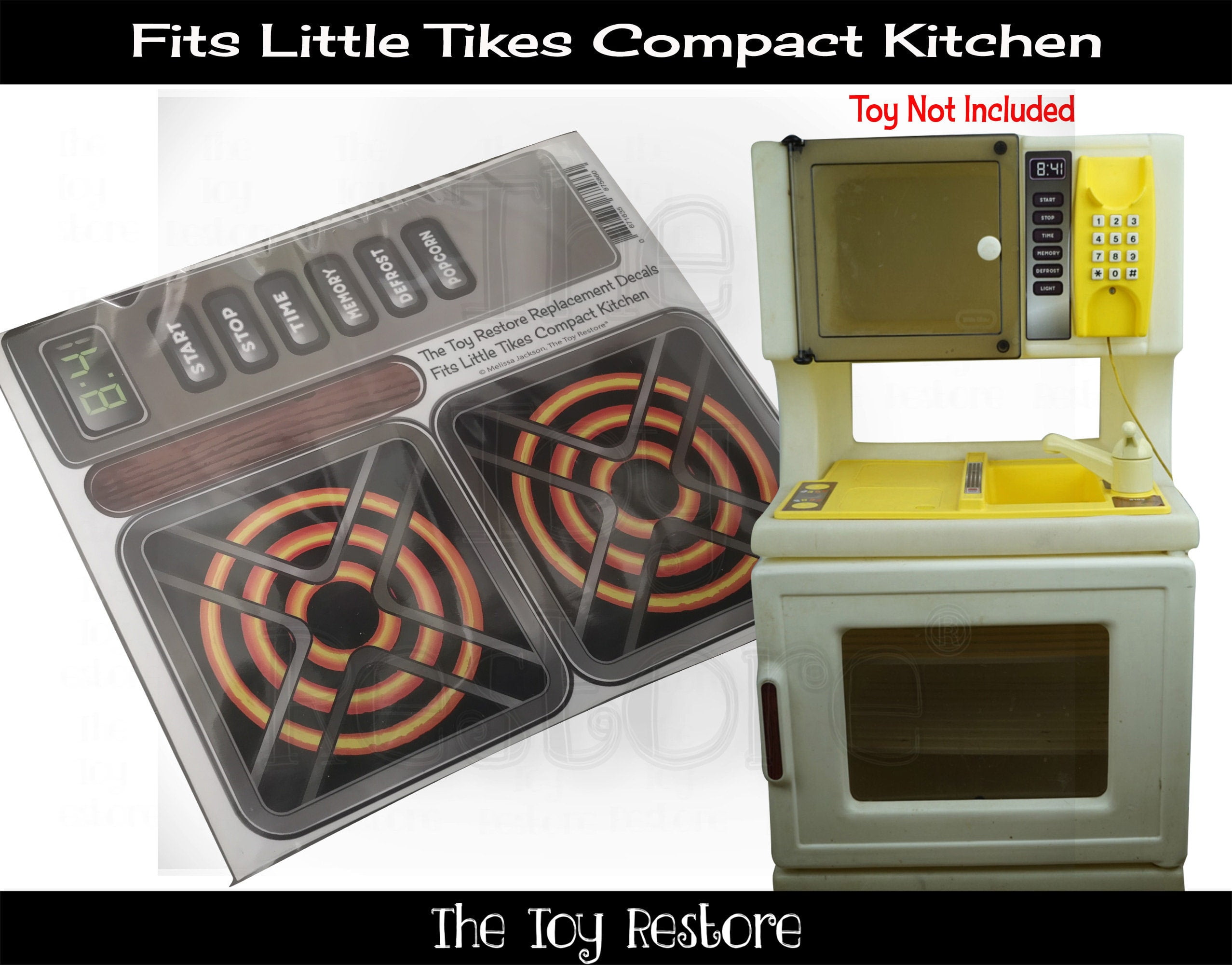 The Toy Restore Replacement Stickers fits Little Tikes Compact Kitchen ...