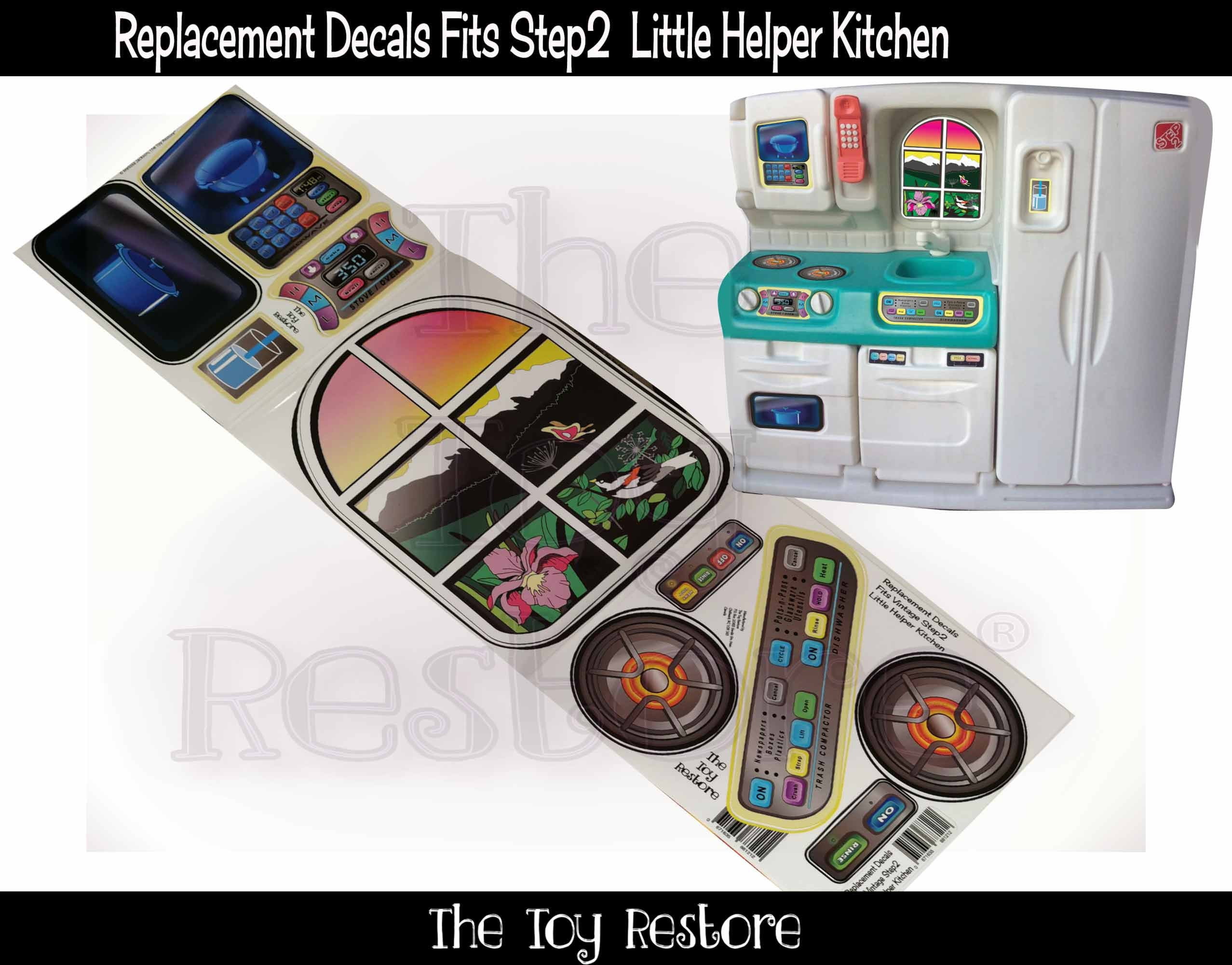 The Toy Restore Replacement Stickers fits Step2 Little Helper's ...