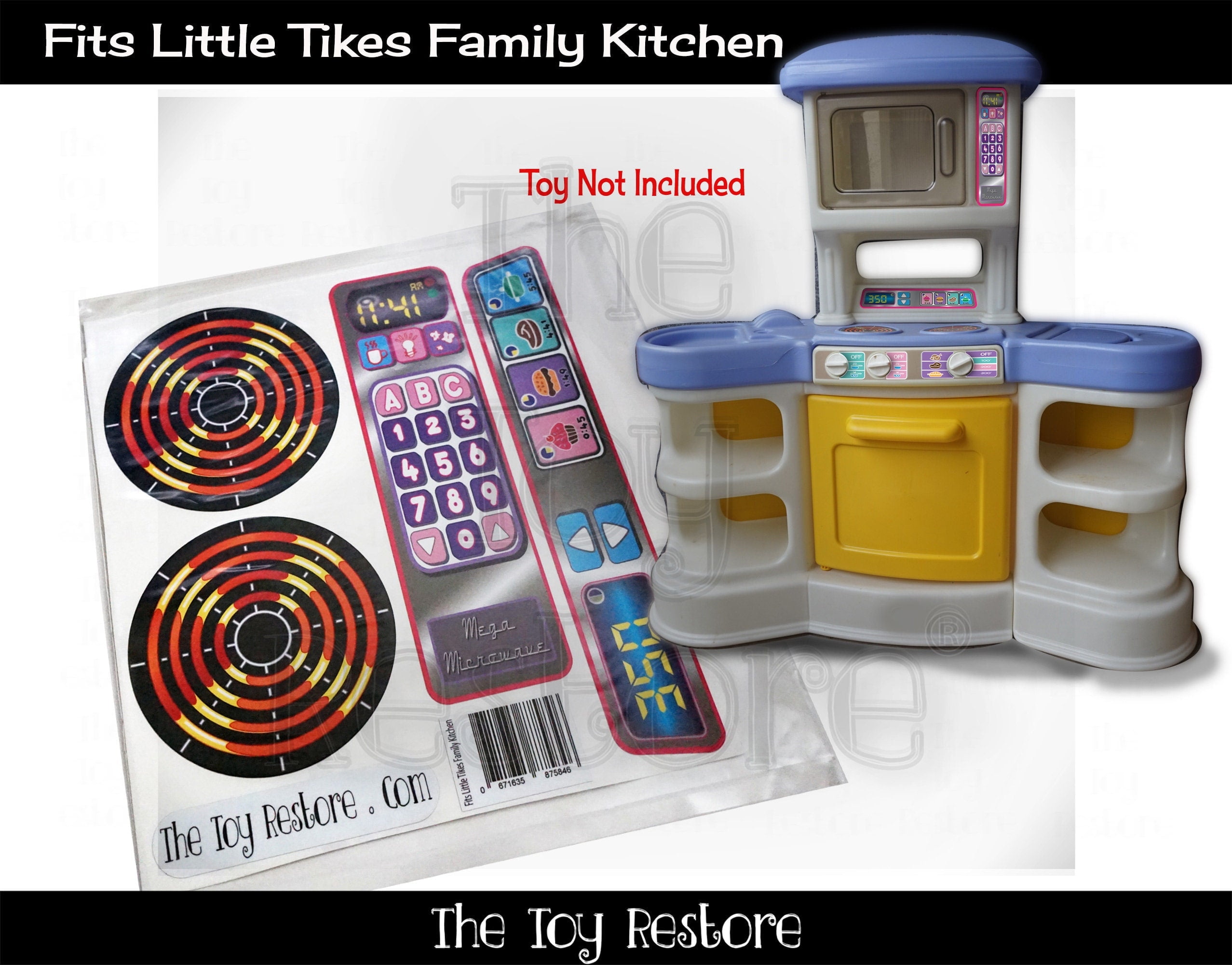 The Toy Restore Replacement Stickers for Vtg Little Tikes Tykes Family ...