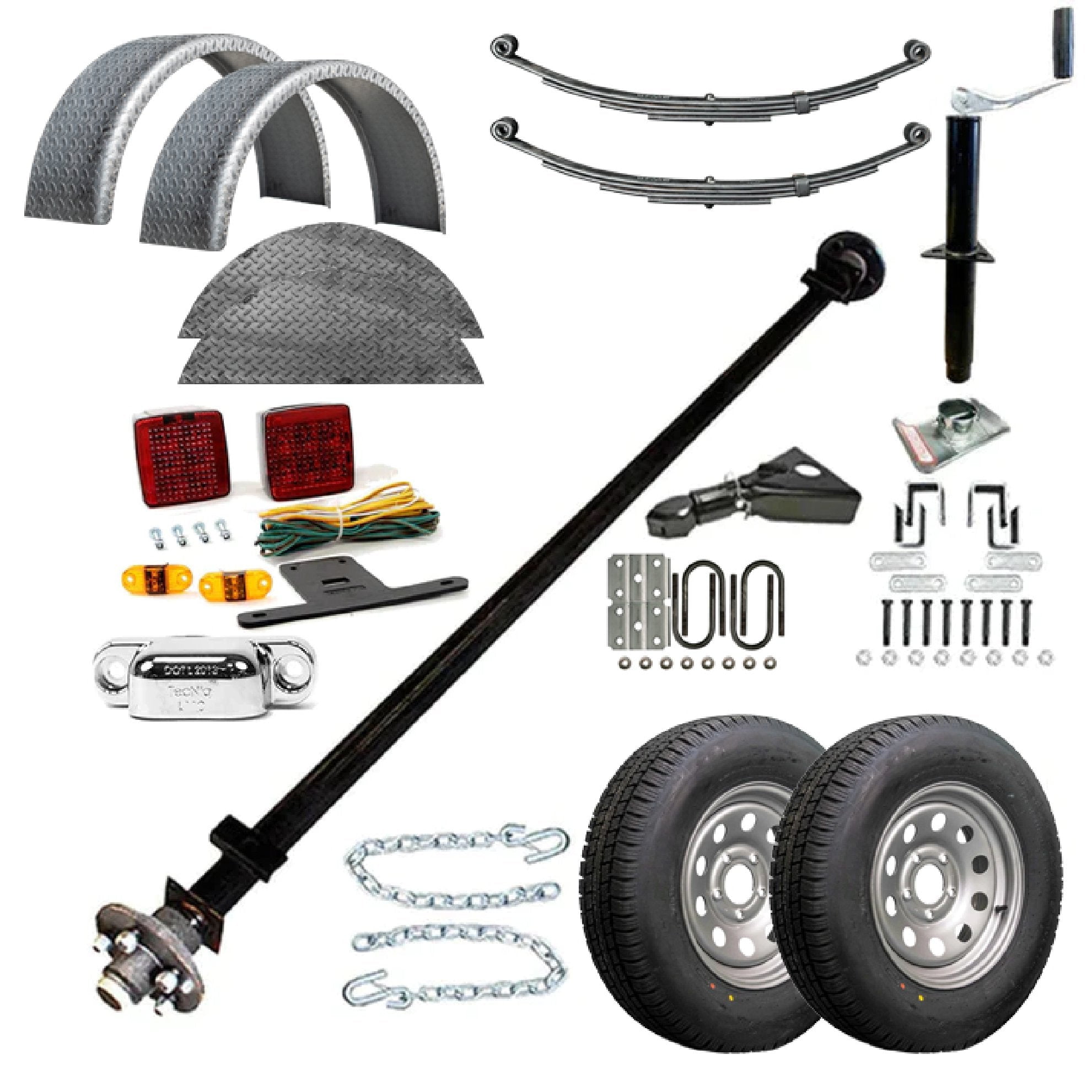The Trailer Parts Outlet - 1110 - 6' x 10' Single Axle 3.5K Utility Trailer DIY Master Plan ...