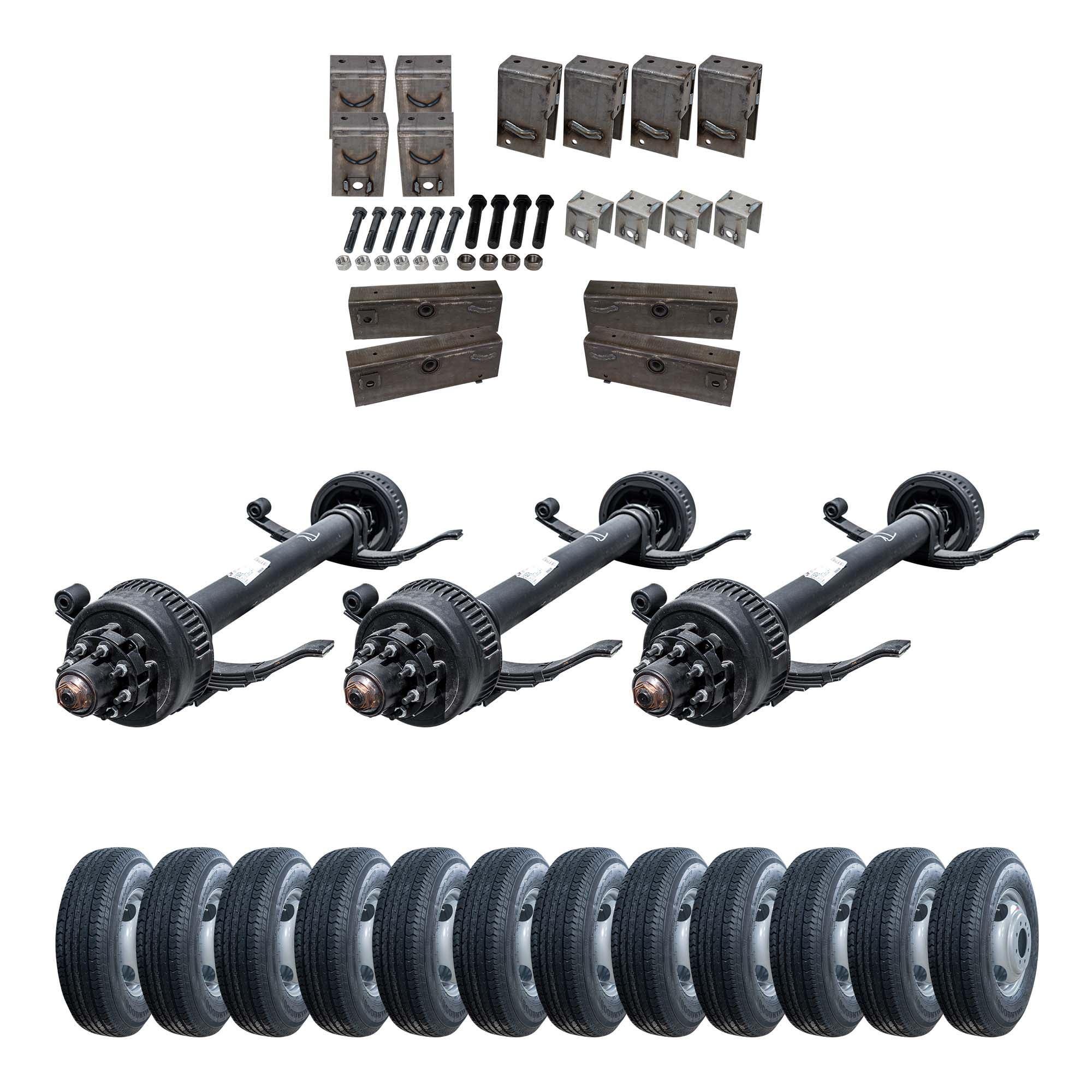 12,000 lb Dexter Triple Axle TK Trailer Kit - Sprung - 36K Capacity ...