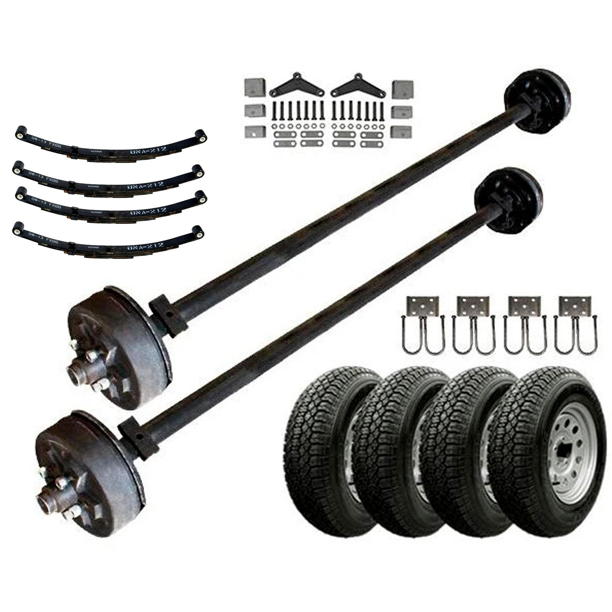 The Trailer Parts Outlet - 3500 lb Heavy Duty Tandem Axle TK Trailer ...