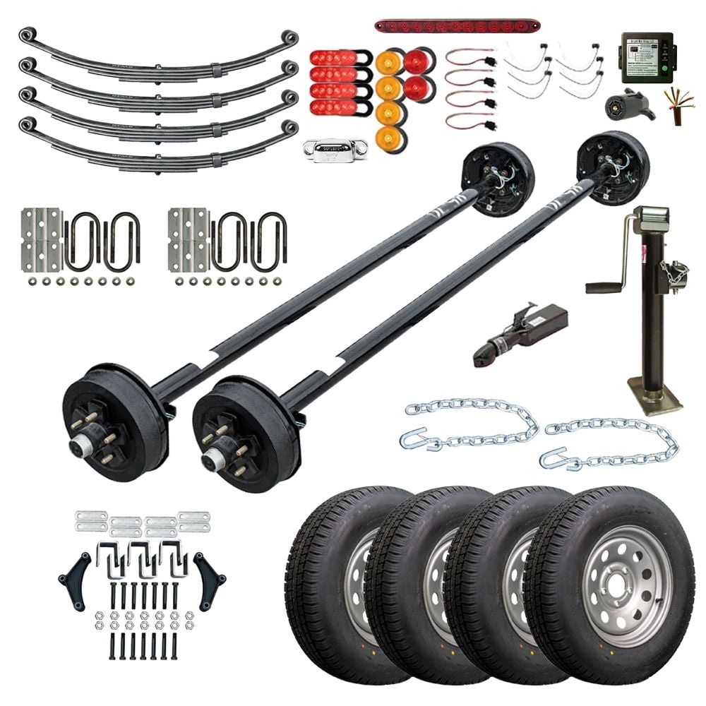 Utility Trailer DIY Master Plan Blueprints DIY 16'x6'6" Tandem Axle ...
