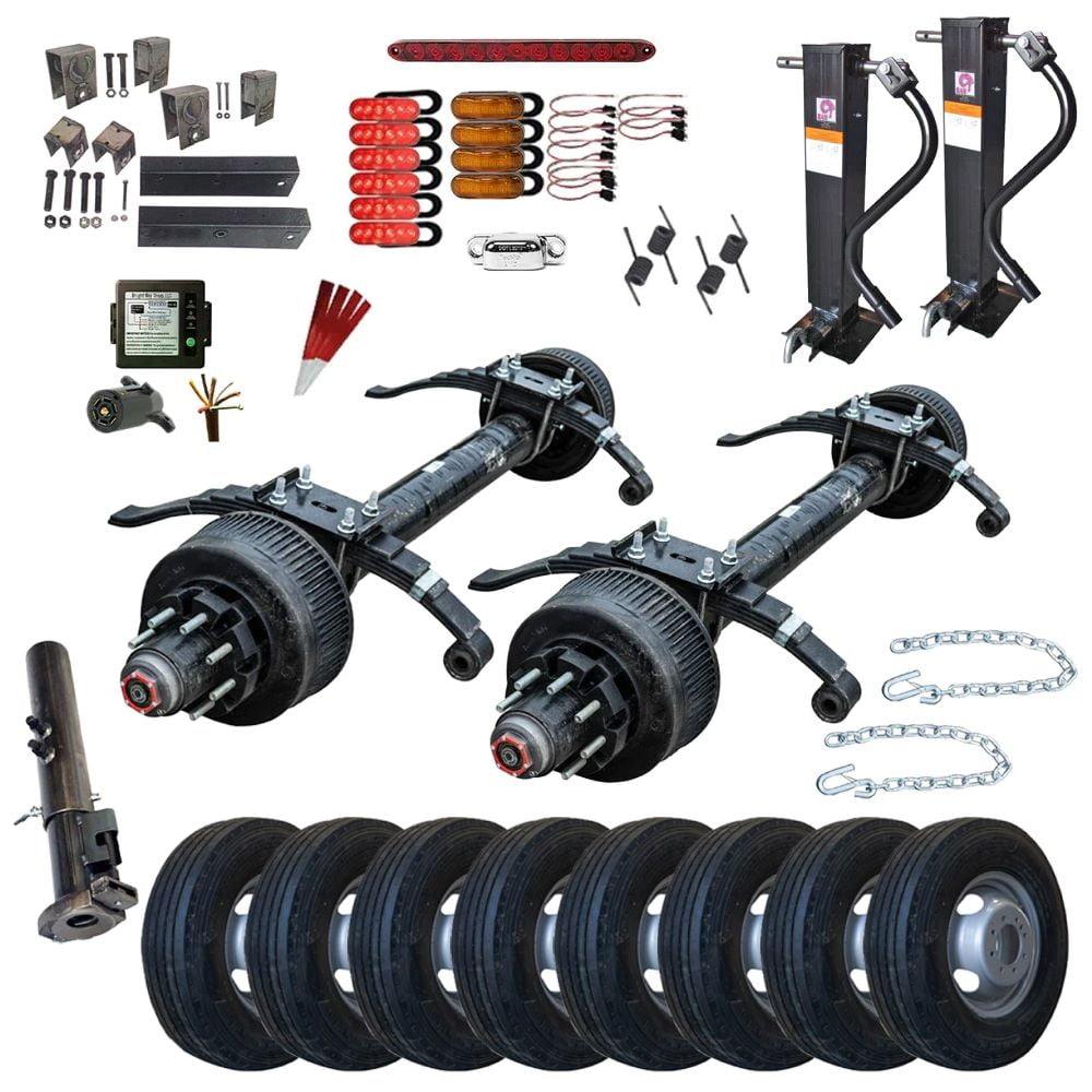 The Trailer Parts Outlet - 5232 - 102" x 32' Dual Tandem 24K Flatbed ...