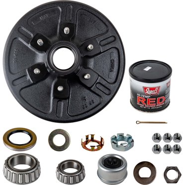 Trailer 5 Leaf Slipper Spring Suspension and Tandem Axle Hanger Kit for ...