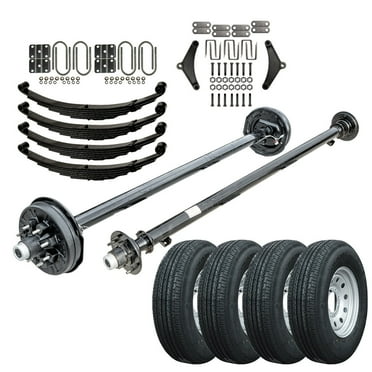 7000 lb TK Tandem Axle Bumper Pull Trailer Parts Kit - 14K Capacity ...