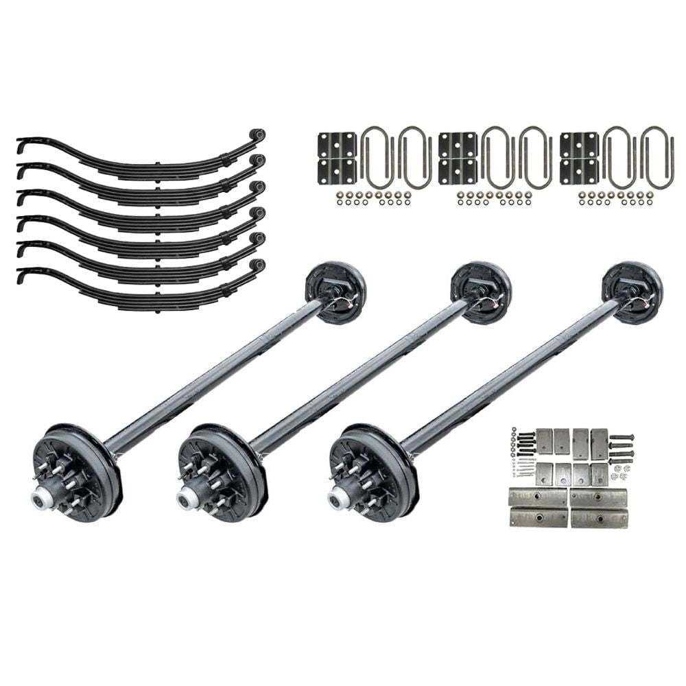 7000 lb TK Triple Axle Kit with Suspension - 21K Capacity, 89" Hubface ...