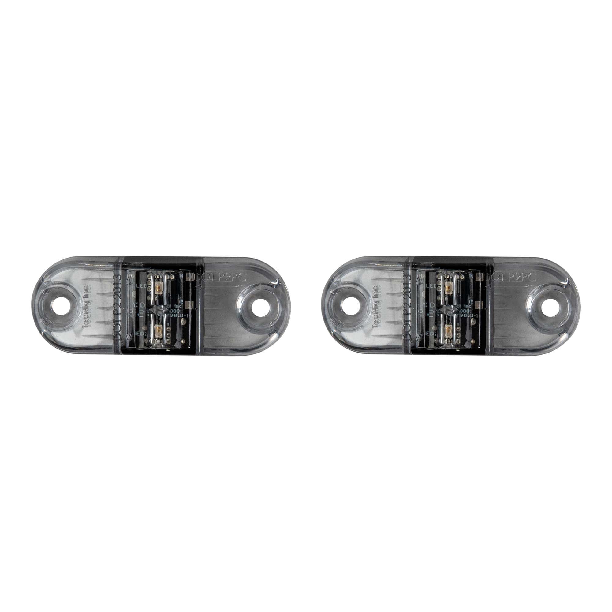 The Trailer Parts Outlet - Amber P2/PC Sidemarker LED Light W/ 6 ...