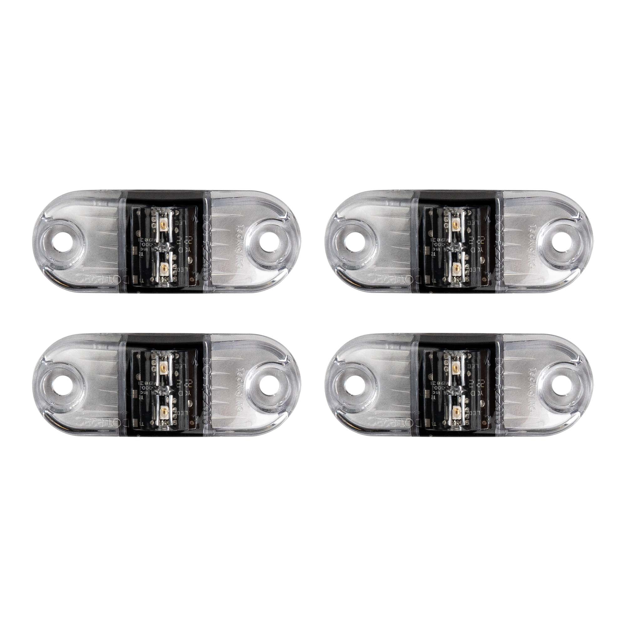 The Trailer Parts Outlet - Red P2/PC Sidemarker LED Light W/ 6" Pigtail ...