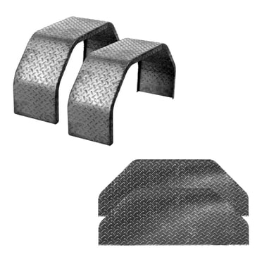 "Kojem Single Axle Round Trailer Fenders for 14""-16"" Wheels with ...
