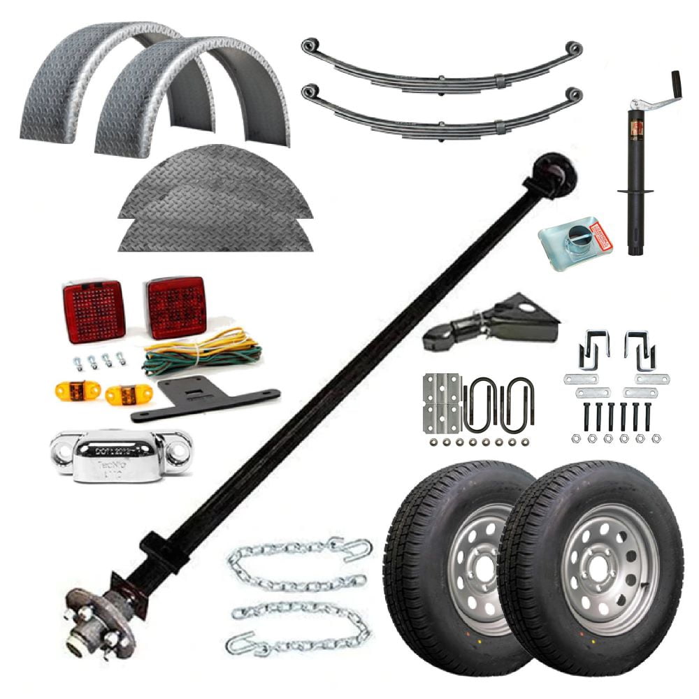 The Trailer Parts Outlet - T1108 - 5' x 8' Single Axle 3.5K Utility ...