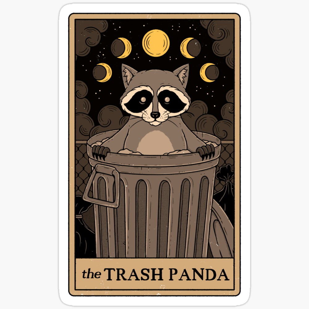The Trash Panda Sticker Phone Decal Water Bottle Stickers Car Decals ...