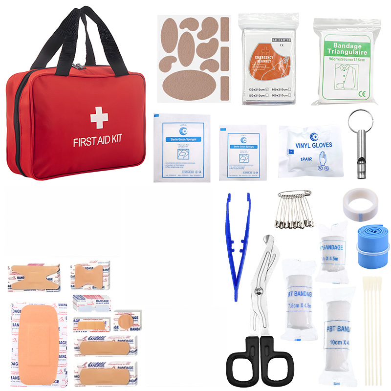 The Travel First Aid Kit 172pcs cleans, treats and protects most ...