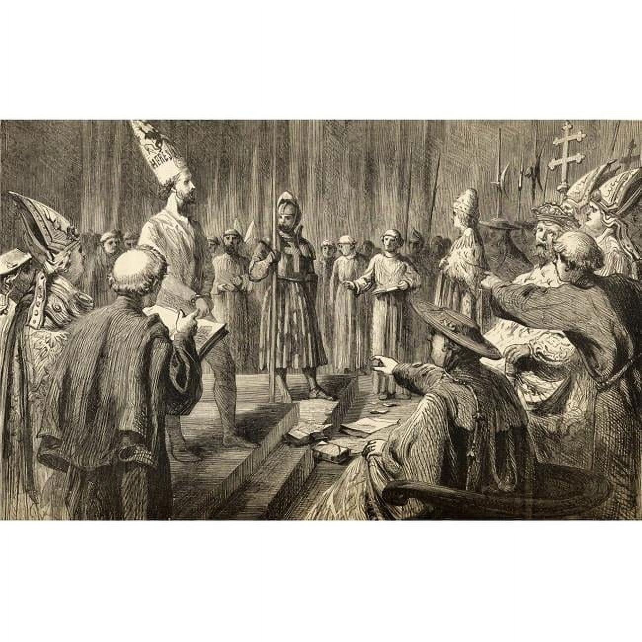 The Trial And Degradation Of John Huss In 1415. Jan Hus C.1369 To 1415 ...