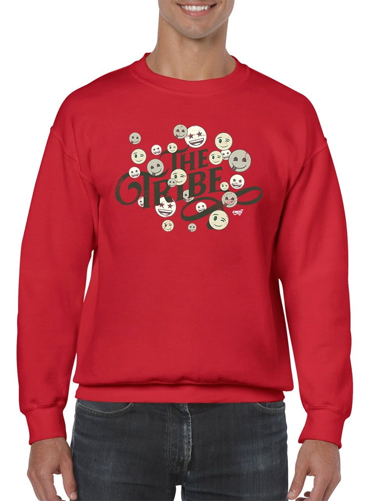 The Tribe - Vintage Emoji Crew Unity Graphic Men's Sweatshirt - Walmart.com