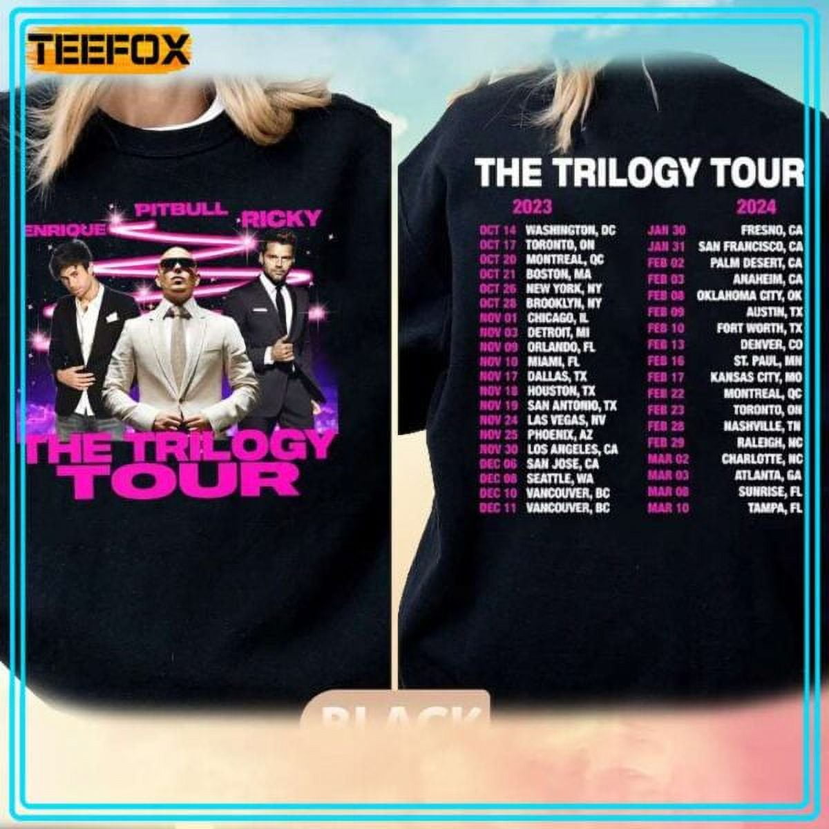 The Trilogy Tour 2023-2024 Enrique Iglesias X Pitbull X Ricky Martin T ...