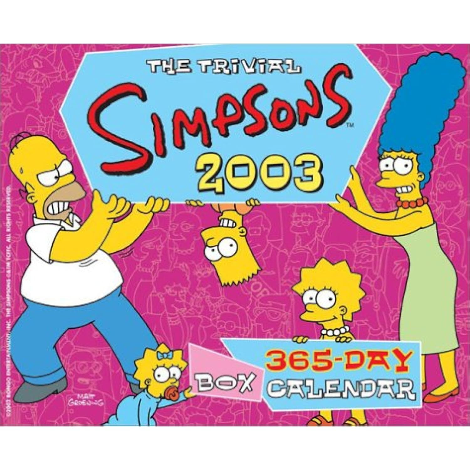 The Trivial Simpsons 2003 365-Day Block Calendar Groening, Matt ...