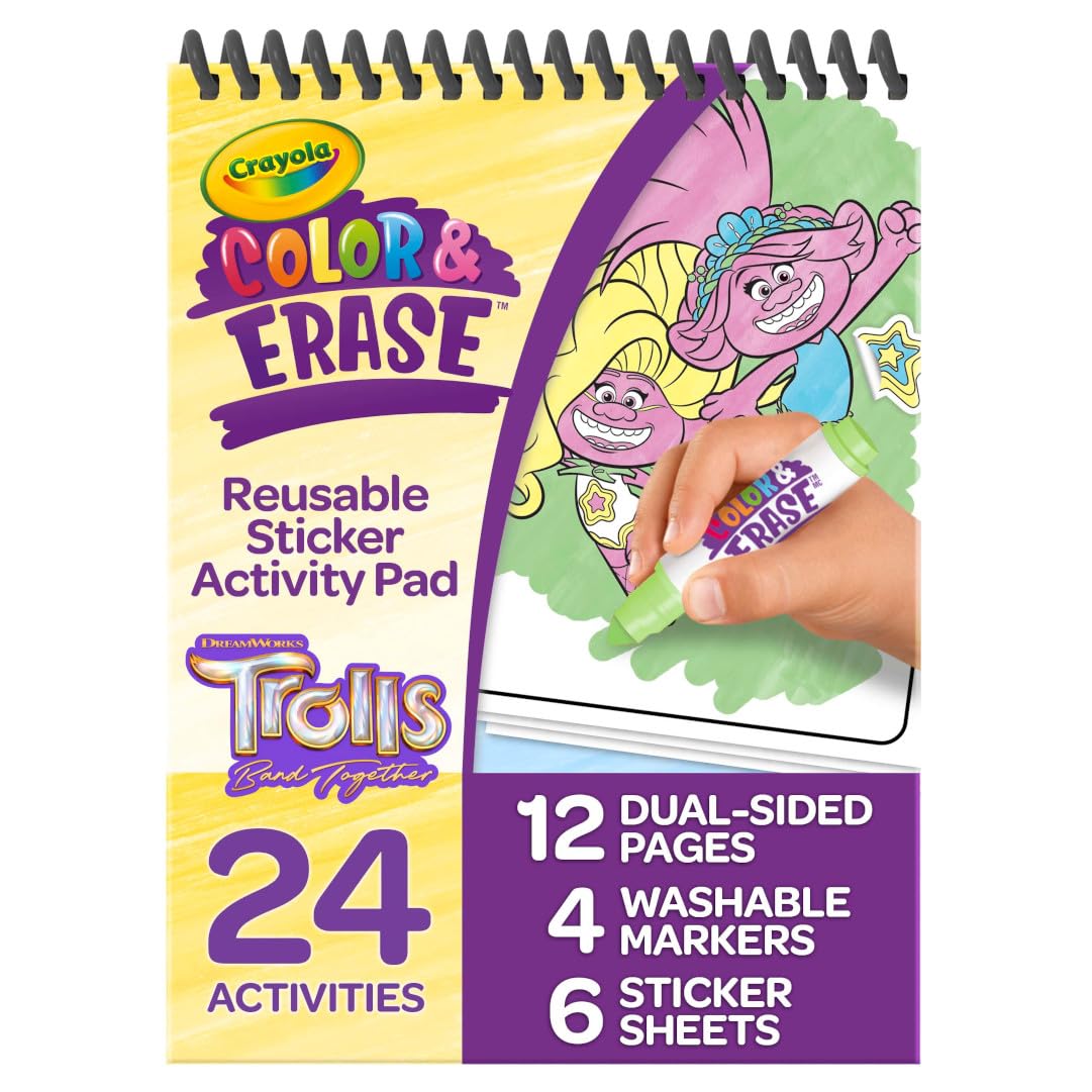The Trolls Activity Pad with 12 Printable Coloring Pages and 100 ...