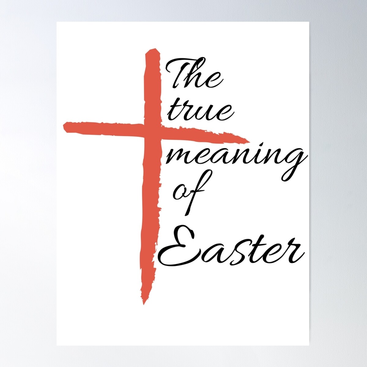 The True Meaning Of Easter Poster Wall Art, Modern Wall Decor For ...