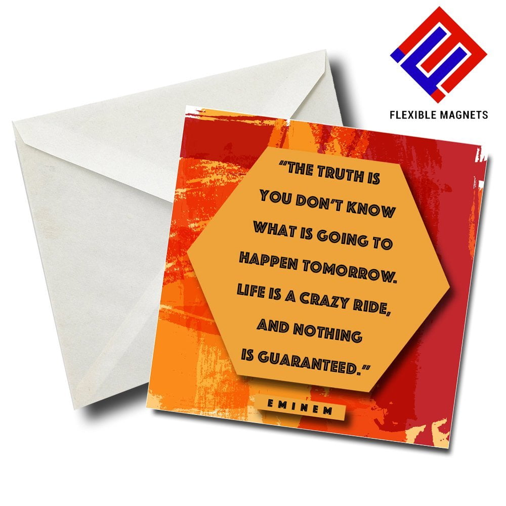 The Truth is... Eminem Inspirational Quote Magnet for refrigerator ...