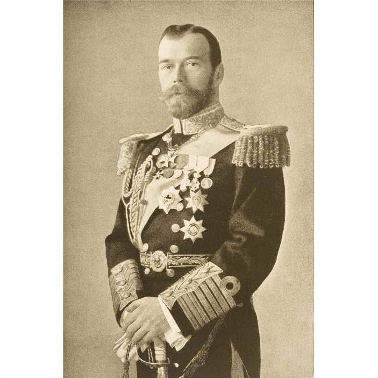 The Tsar Nicholas II of Russia 1868-1918 Poster Print - 12 x 18 ...