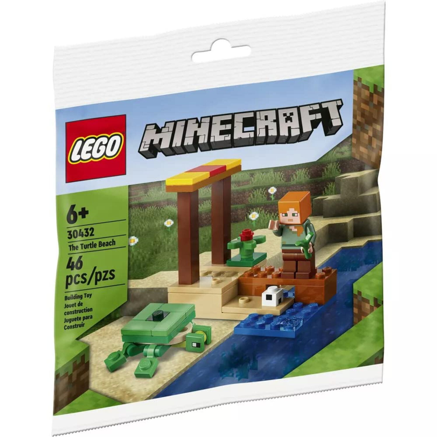 Unknown, LEGO Minecraft Polybag Set 30432 featuring Turtle Beach design ...