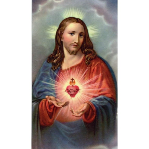 The Twelve Promises of the Sacred Heart of Jesus holy card - laminated - Pack of 25 - Walmart.com