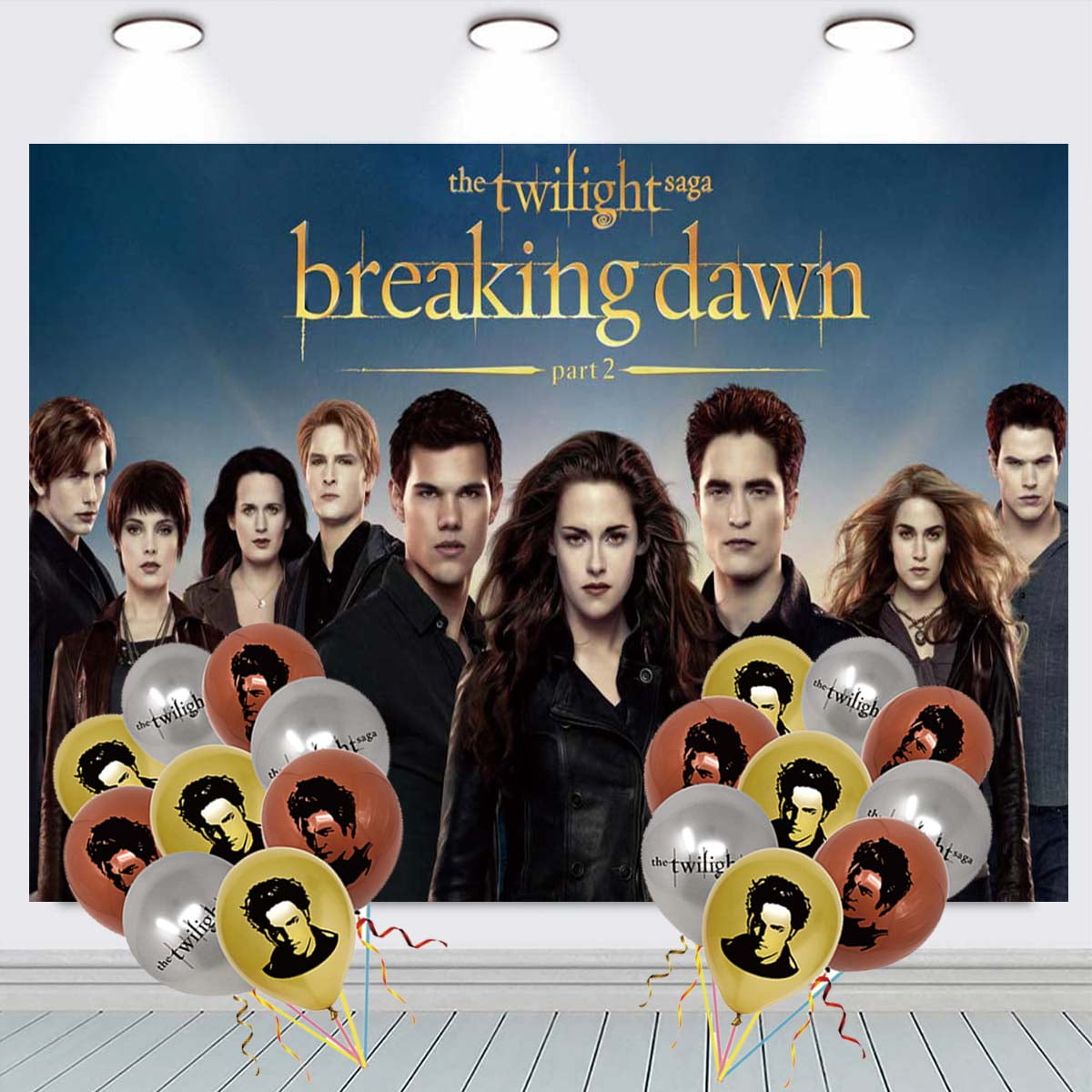 The Twilight Saga Backdrop Banner Balloons Party Decorations Supplies ...